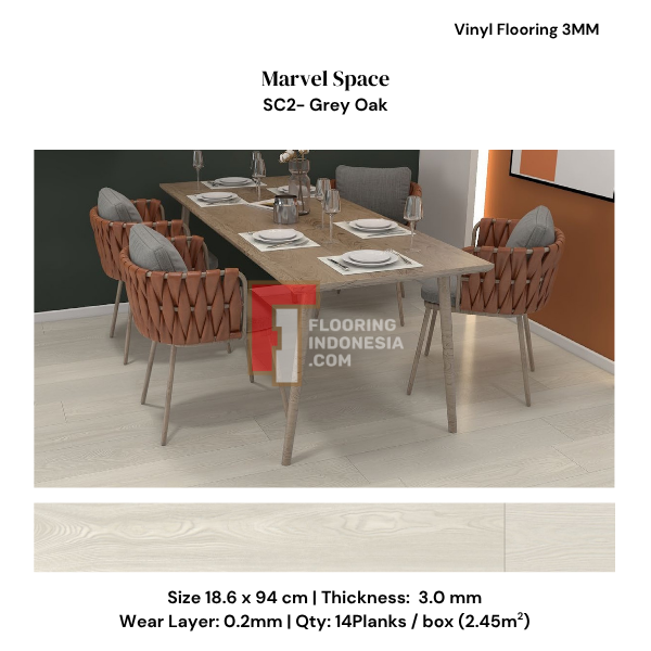 Marvel Space - Vinyl Plank 3mm - Flooring Indonesia